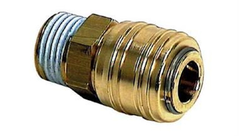 Compressed air coupling with 1/2 "male thread